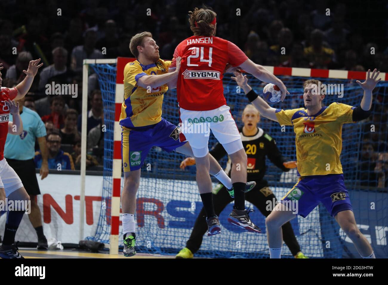 Denmark's Mikkel Hansen during Group D First Round game of the 2017 ...