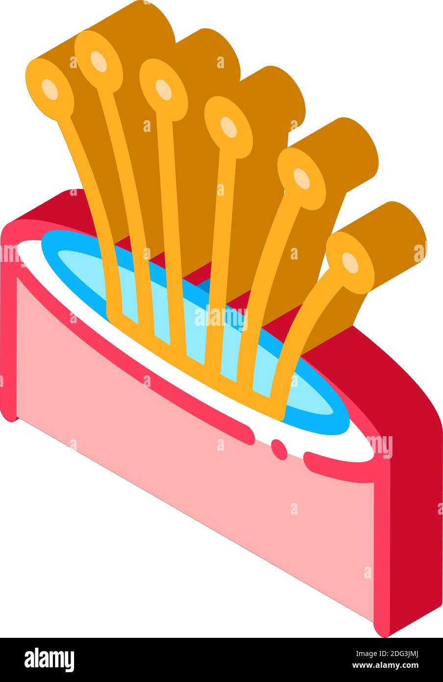 optical fiber cords isometric icon vector illustration Stock Vector ...