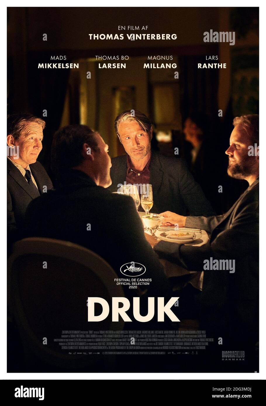 ANOTHER ROUND, (aka DRUNK, aka DRUK), Danish poster, from left: Thomas ...