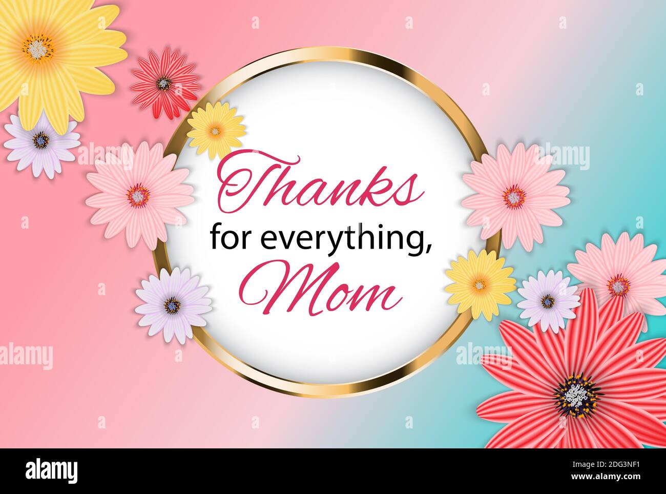 Thanks for everything, Mom. Happy Mother s Day Cute Background with ...