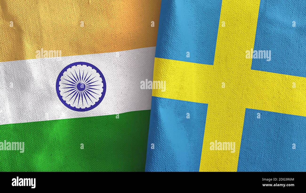 India sweden flag hi-res stock photography and images - Alamy