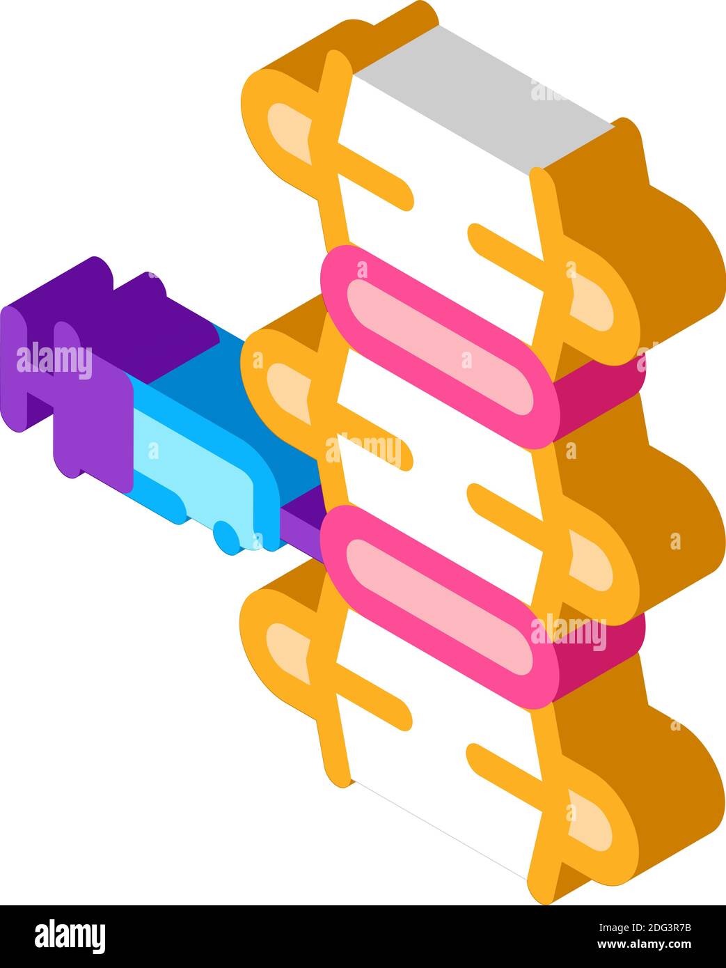 epidural spinal anesthesia isometric icon vector illustration Stock ...