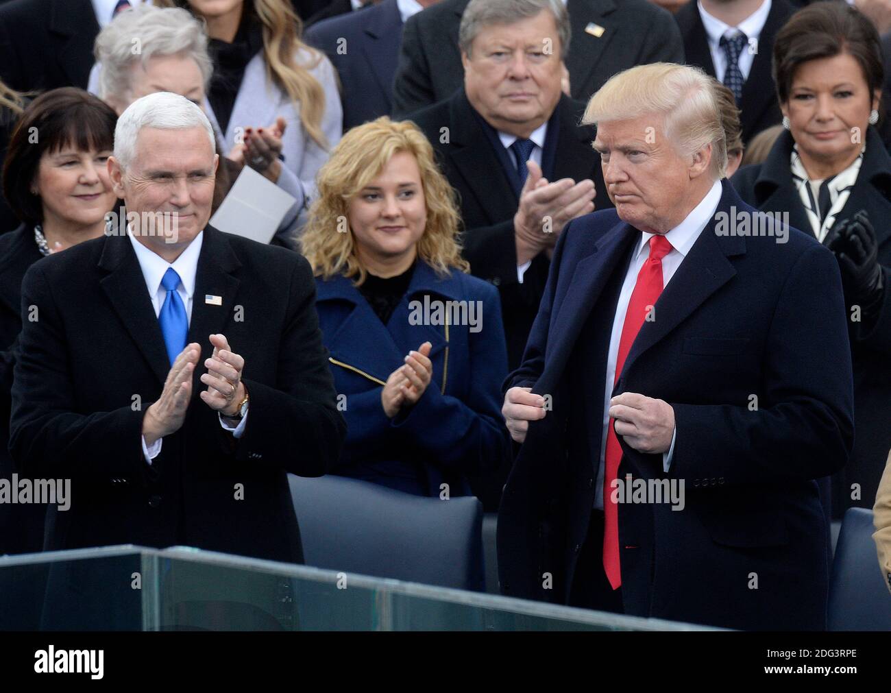 President Donald Trump looks on during the 58th Presidential ...