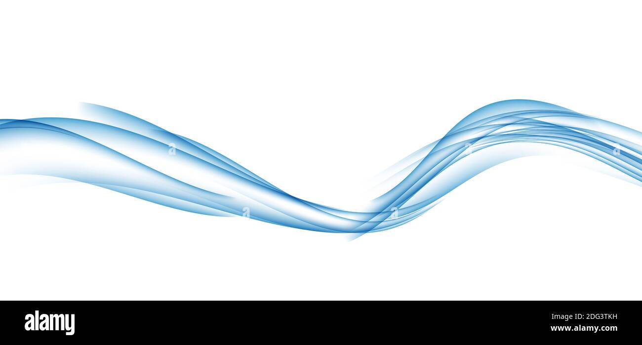 Abstract Blue Wave on Background. Illustration Stock Photo - Alamy