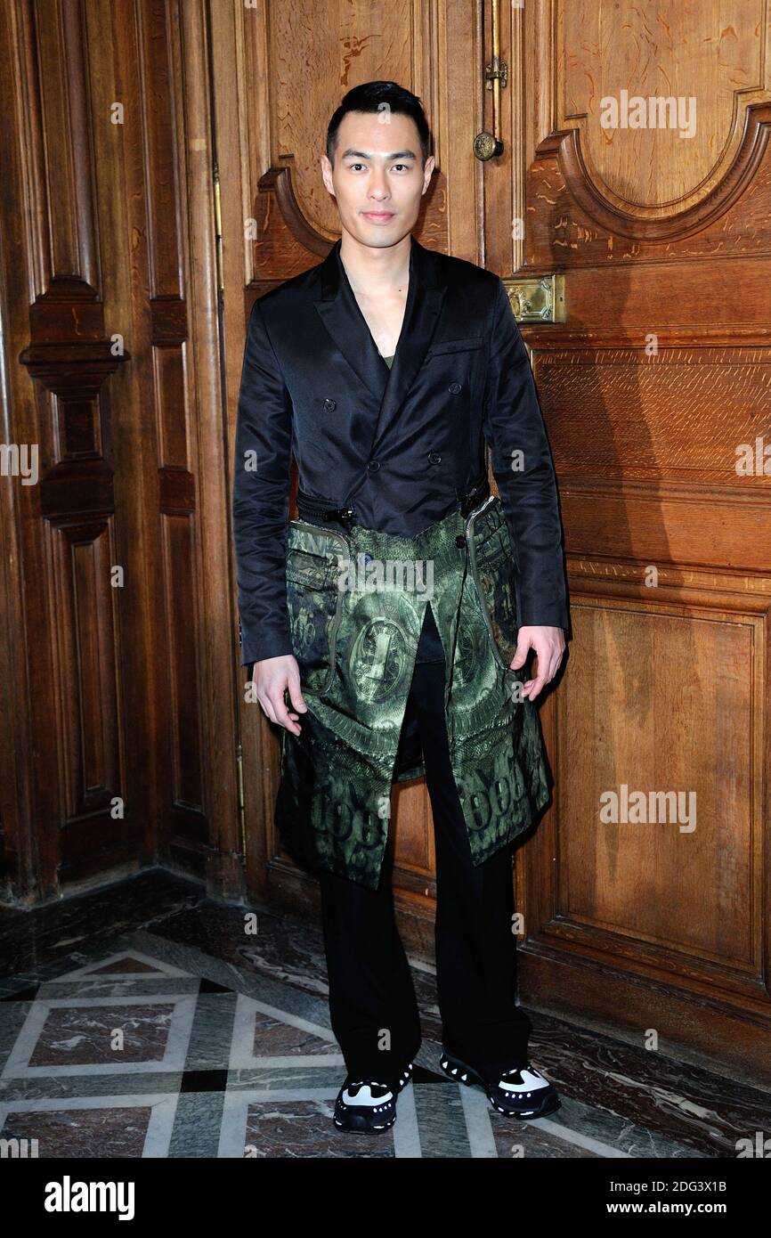 Taiwanese actor Yo Yang attending the Givenchy Menswear Fall/Winter ...
