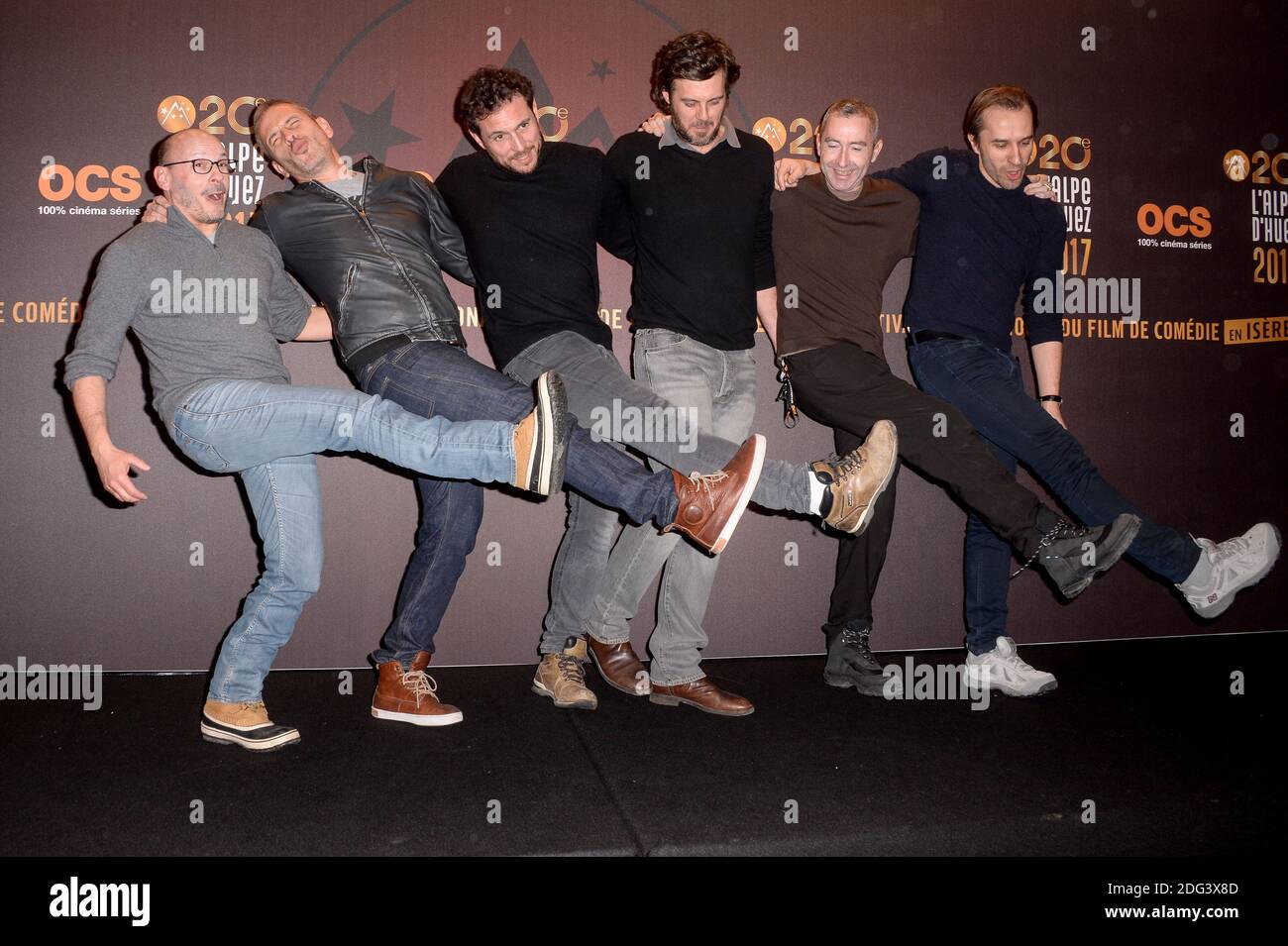 Medi Sadoun and the cast and crew of the movie Baby Phone attending a ...