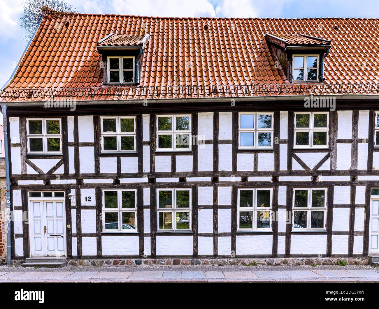 Half-timbered house in Greifswald Stock Photo - Alamy