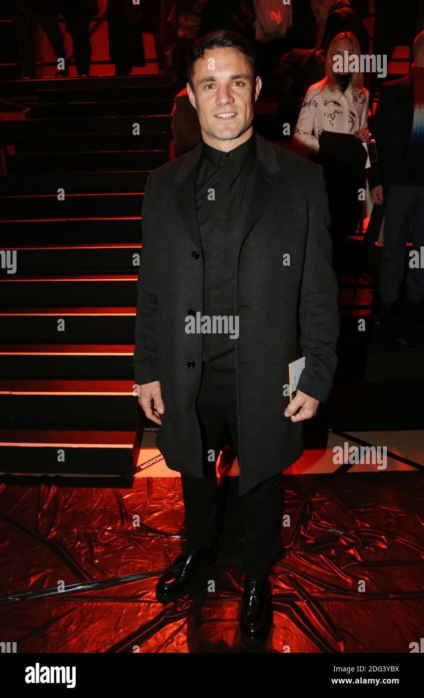 Dan Carter attending the Dior Men Menswear Fall/Winter 2017-2018 show ...