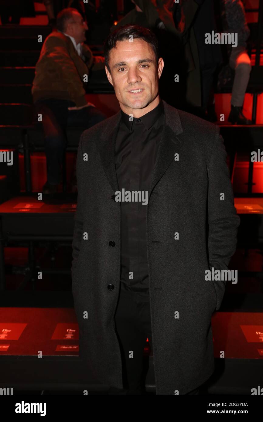 Dan Carter attending the Dior Men Menswear Fall/Winter 2017-2018 show ...