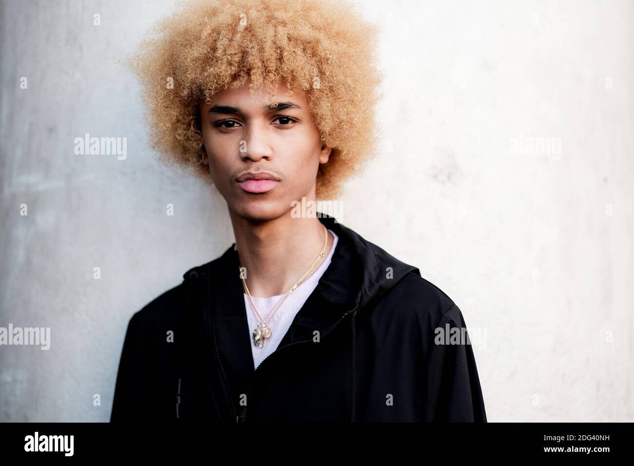 Street style, model Michael Lockley arriving at Y3 Fall-Winter 2017 ...