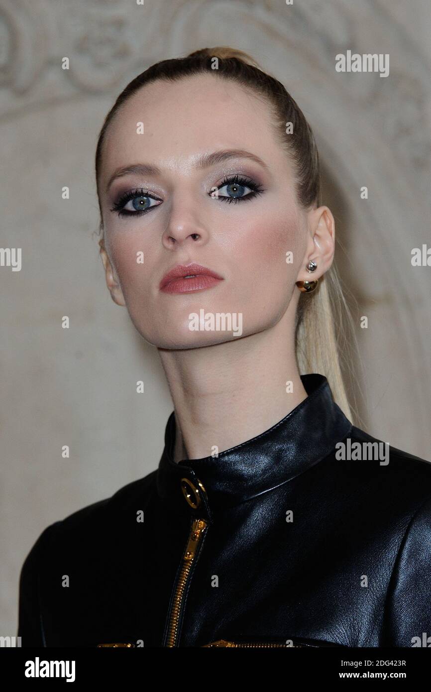Daria Strokous attending the Christian Dior Haute Couture Spring Summer ...