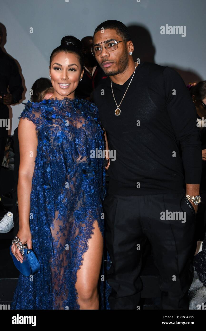 Singer Nelly (L) and Shantel Jackson attend the Ralph & Russo Haute ...