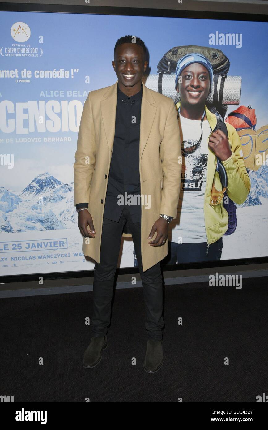 Ahmed Sylla attends the 'L'Ascension' film premiere at cinema UGC Cine ...