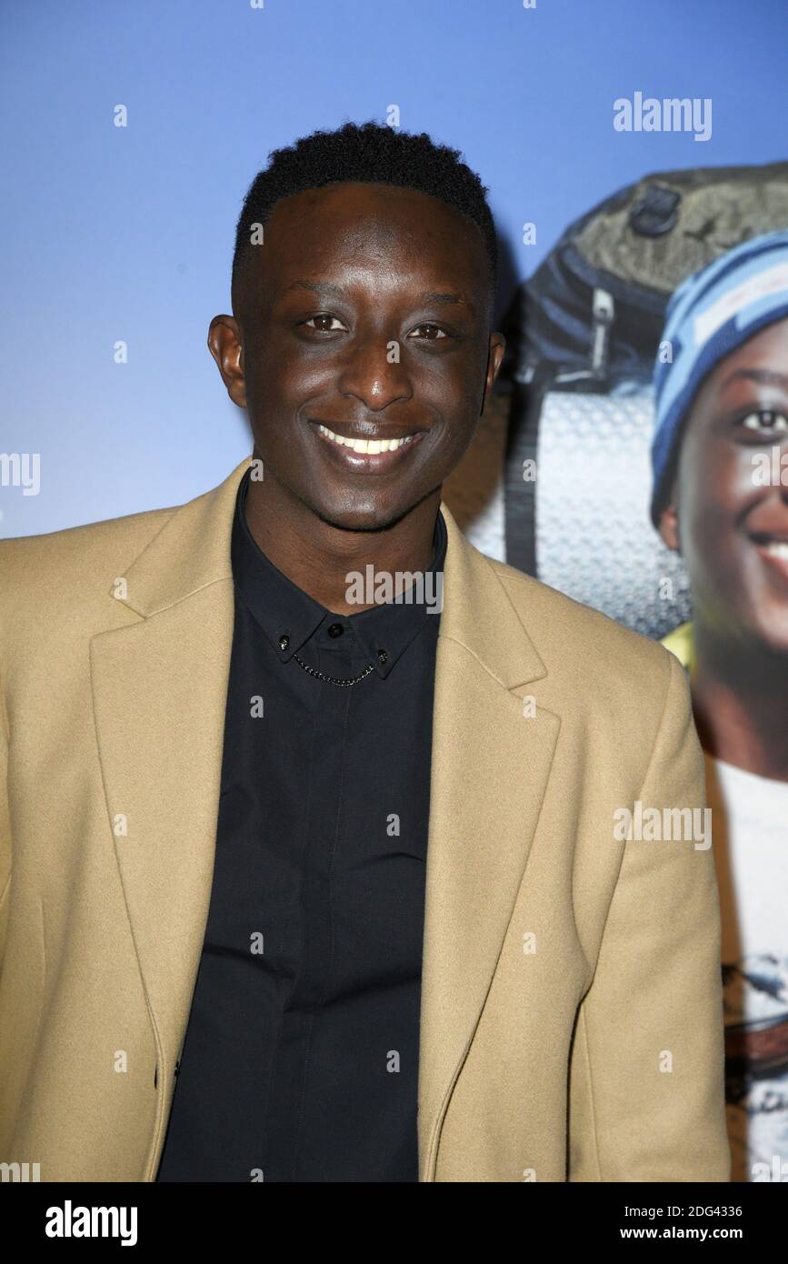 Ahmed Sylla attends the 'L'Ascension' film premiere at cinema UGC Cine ...