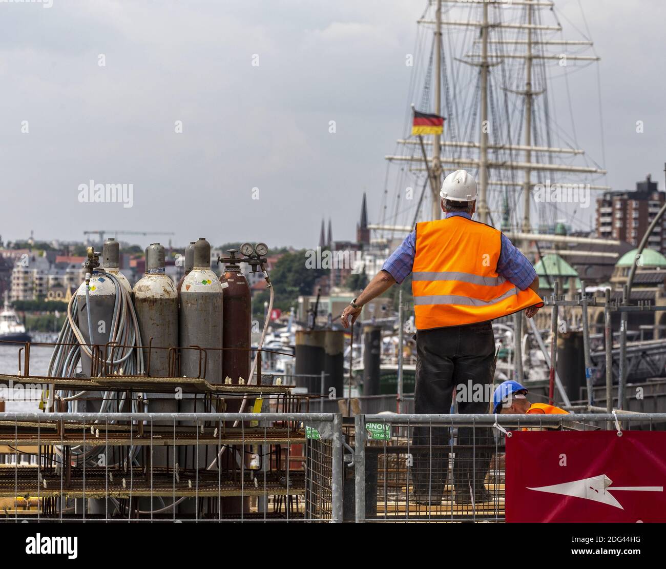 Port construction site Stock Photo - Alamy