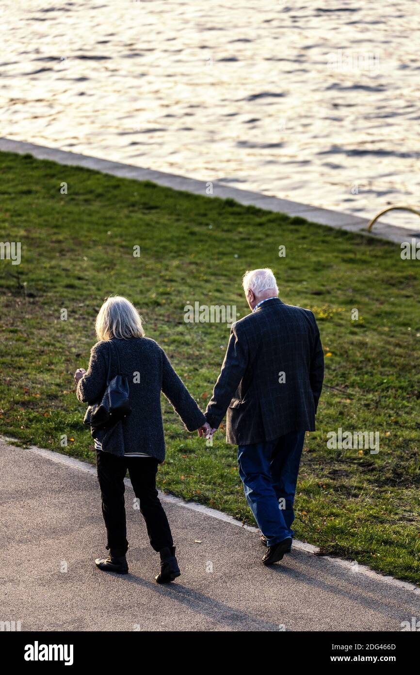Seniors on a walk Stock Photo - Alamy