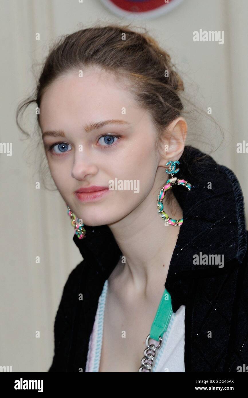 Lily Taieb attending the Chanel Haute Couture Spring Summer 2017 shows ...