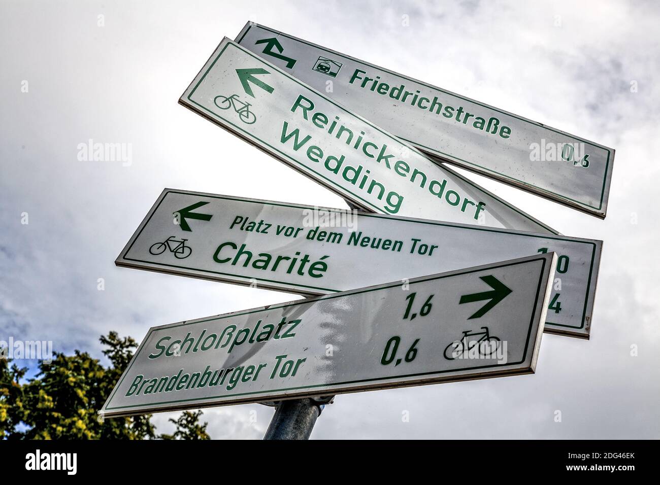 Signposting in Berlin Stock Photo - Alamy