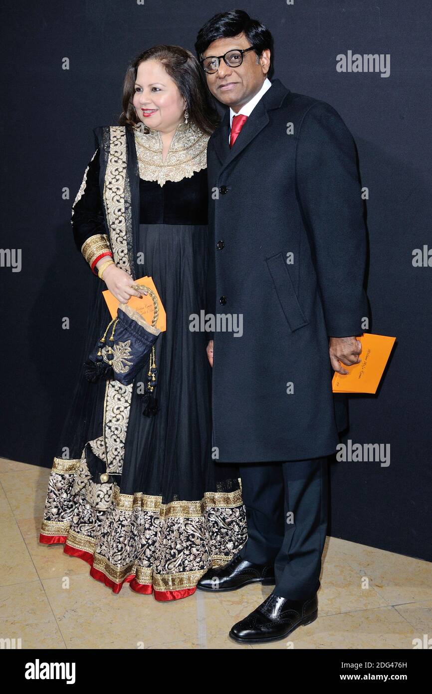 Indian Ambassador of Paris, Mohan Kumar and his wife Mala Kumar ...