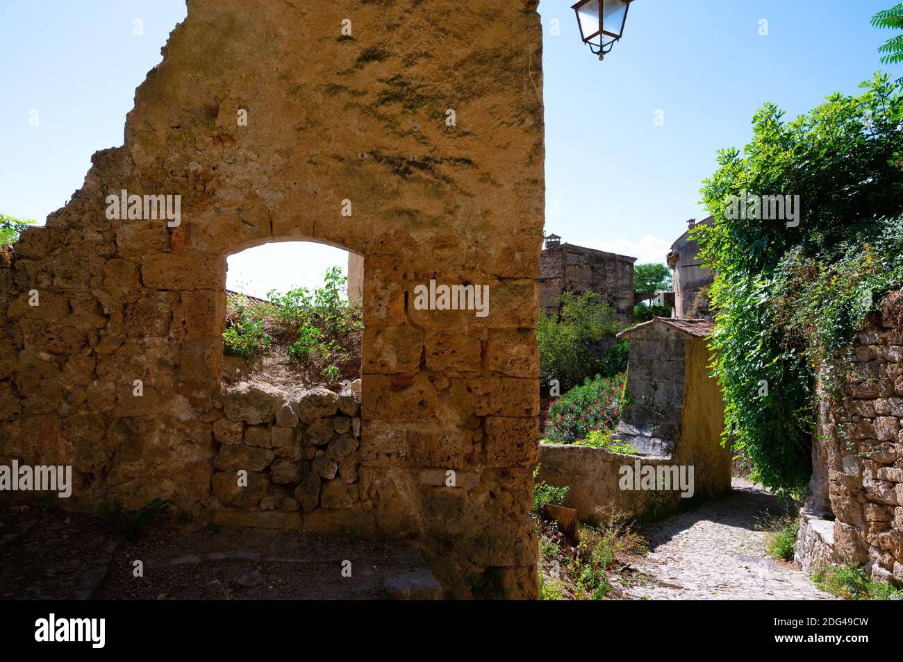 Travel destination, small ancient village Cotignac in Var, Provence ...