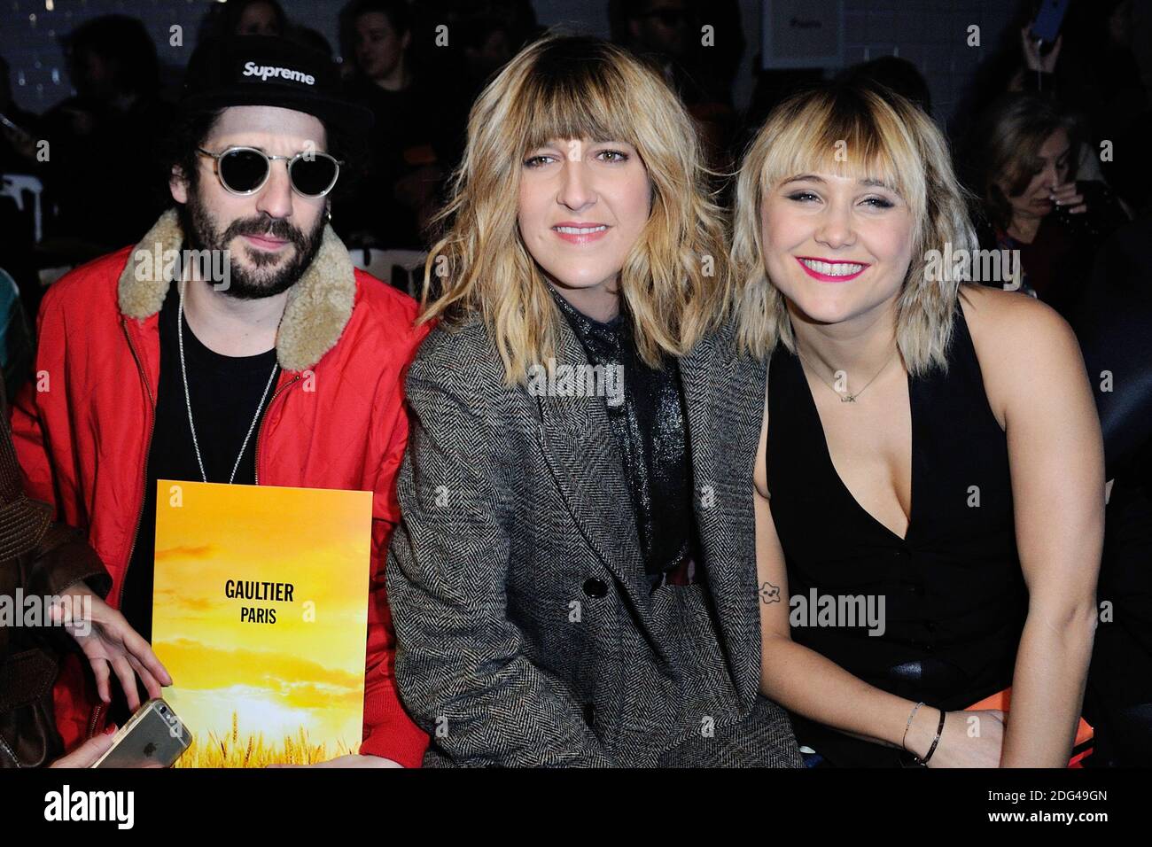 Gunther Love, Daphne Burki and Berengere Krief attending the Jean-Paul ...