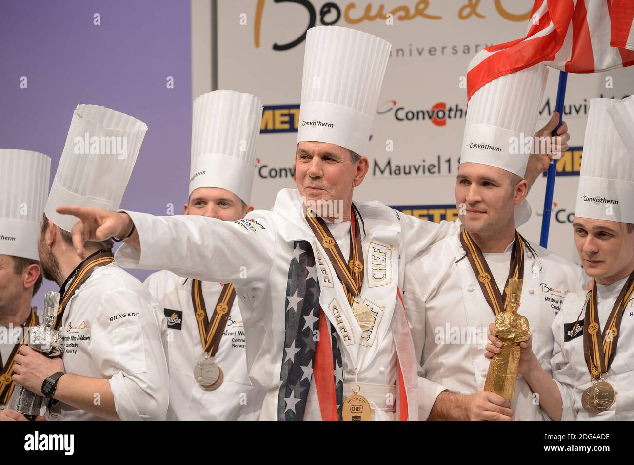Mathew Peters (Team USA - Gold) and Thomas Keller during the 30th ...