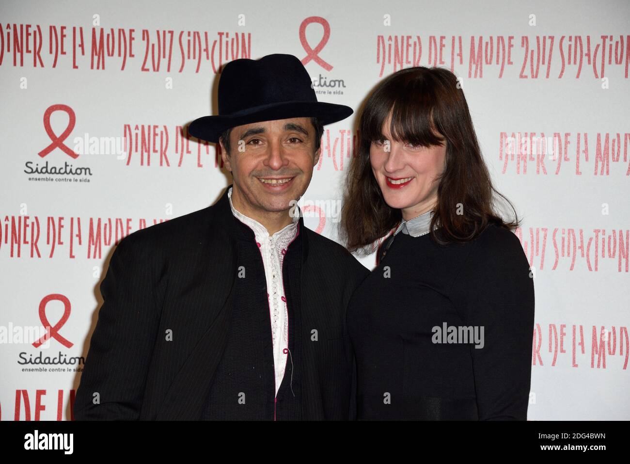 Ariel Wizman, Osnath Assayag attending the Sidaction Gala Dinner 2017 ...