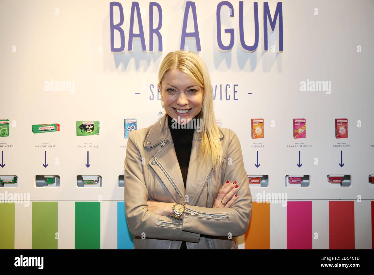 Claire Verneil lors de la soiree HOLLYWOOD Chewing-Gum a Paris, France ...