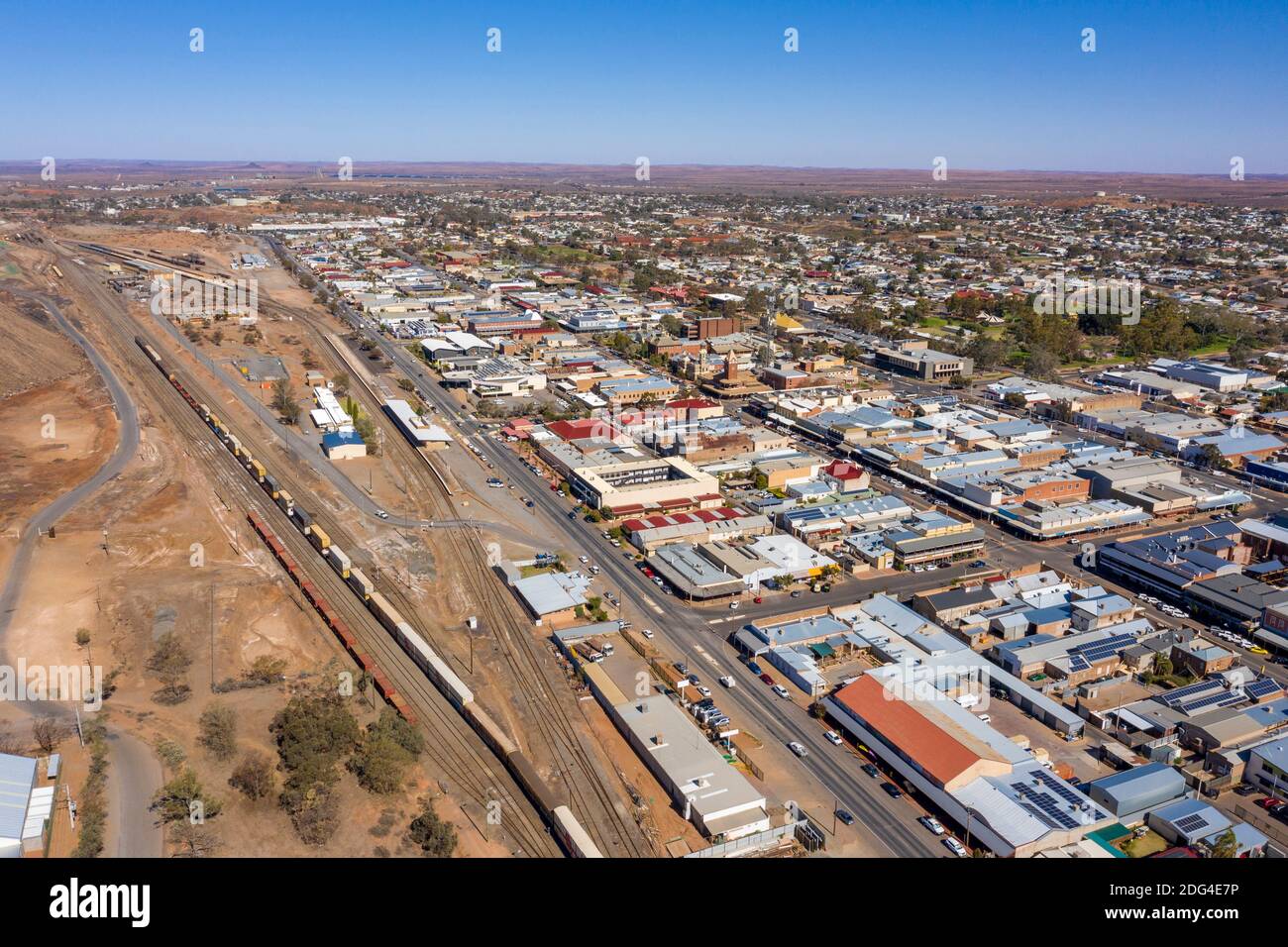 The outback mining town of Broken hill in the far west of New South ...
