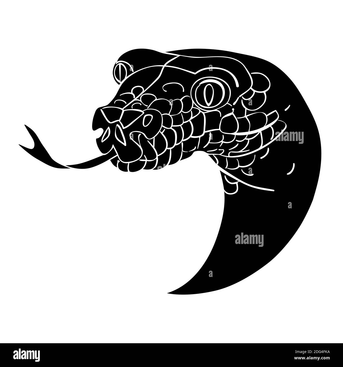 Reptile snake boa Black and White Stock Photos & Images - Alamy