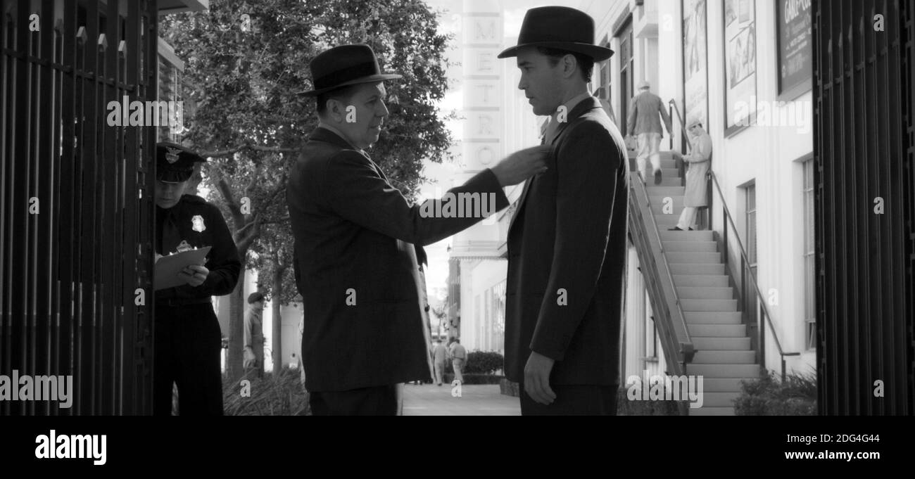 MANK, from left: Gary Oldman as Herman Mankiewicz, Tom Pelphrey as ... MANK, from left: Gary Oldman as Herman Mankiewicz, Tom Pelphrey as ...