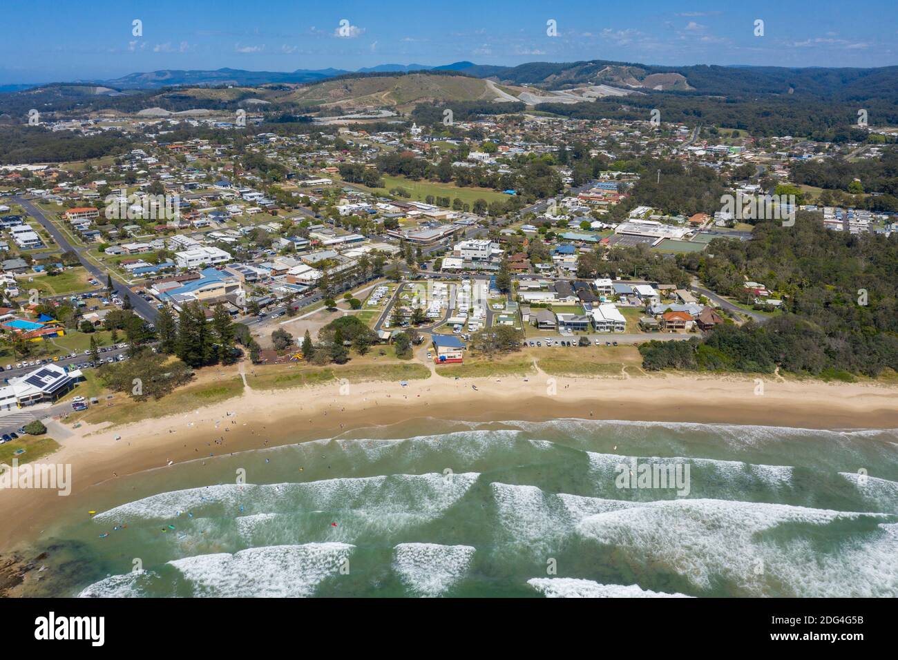The town of Woolgoolga on the New South Wales, north coast, Australia ...
