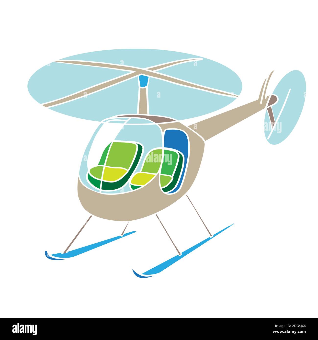 Helicopter stamp Cut Out Stock Images & Pictures - Alamy