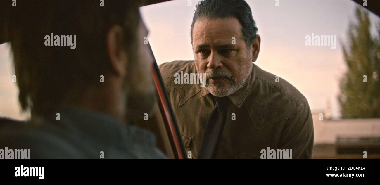 WANDER, from left: Aaron Eckhart, Raymond Cruz, 2020. © Saban Films ...