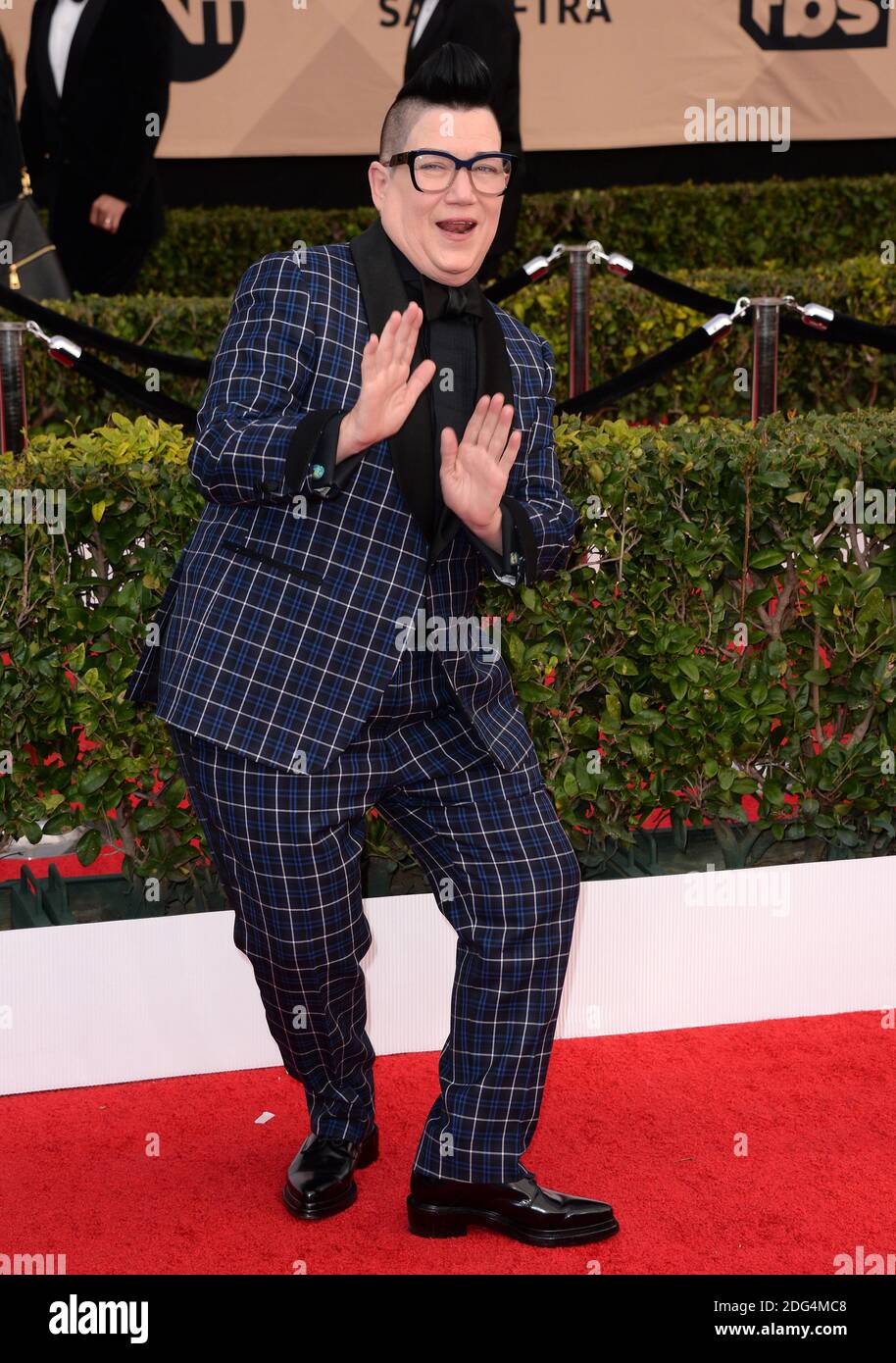 Lea DeLaria attends the 23rd Annual Screen Actors Guild Awards held at ...
