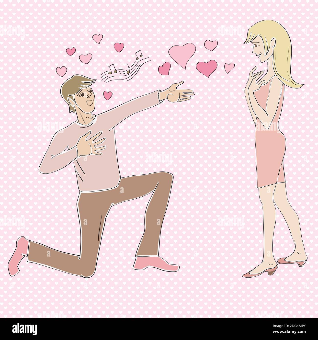 Valentine opera song Stock Photo - Alamy