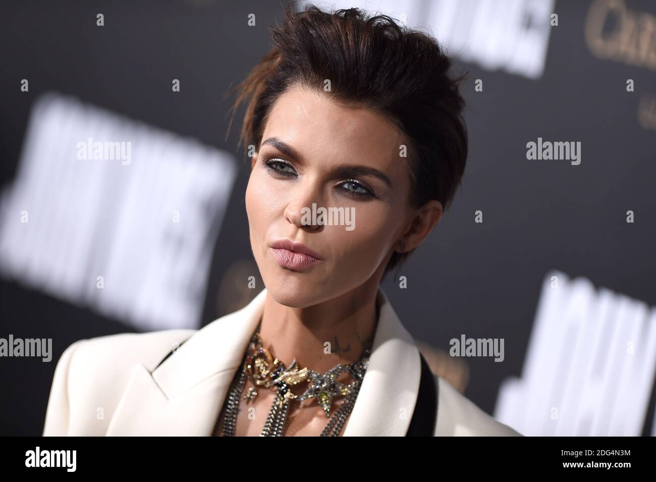 Ruby Rose attends the premiere of John Wick: Chapter 2 at ArcLight ...