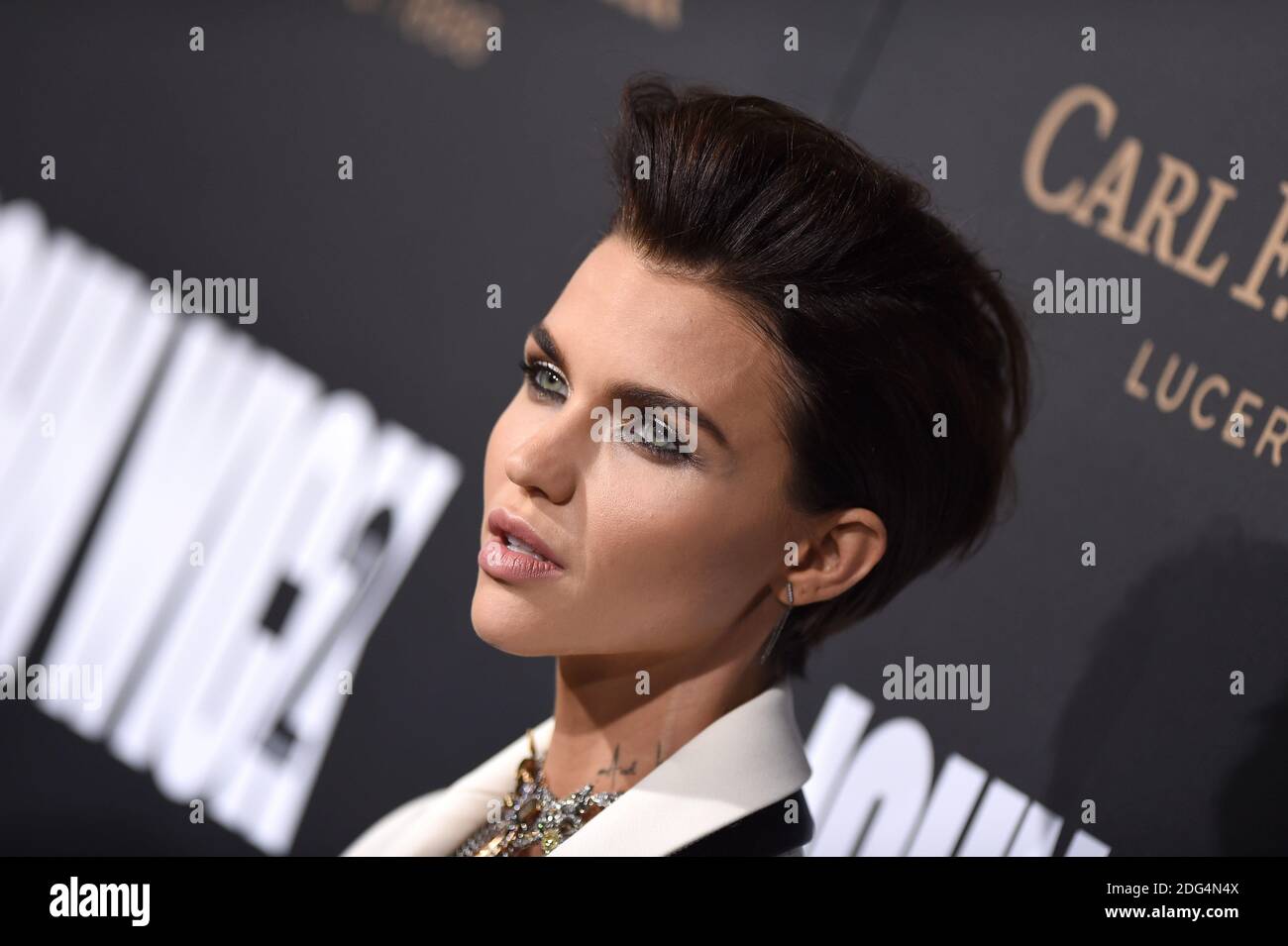 Ruby Rose attends the premiere of John Wick: Chapter 2 at ArcLight ...