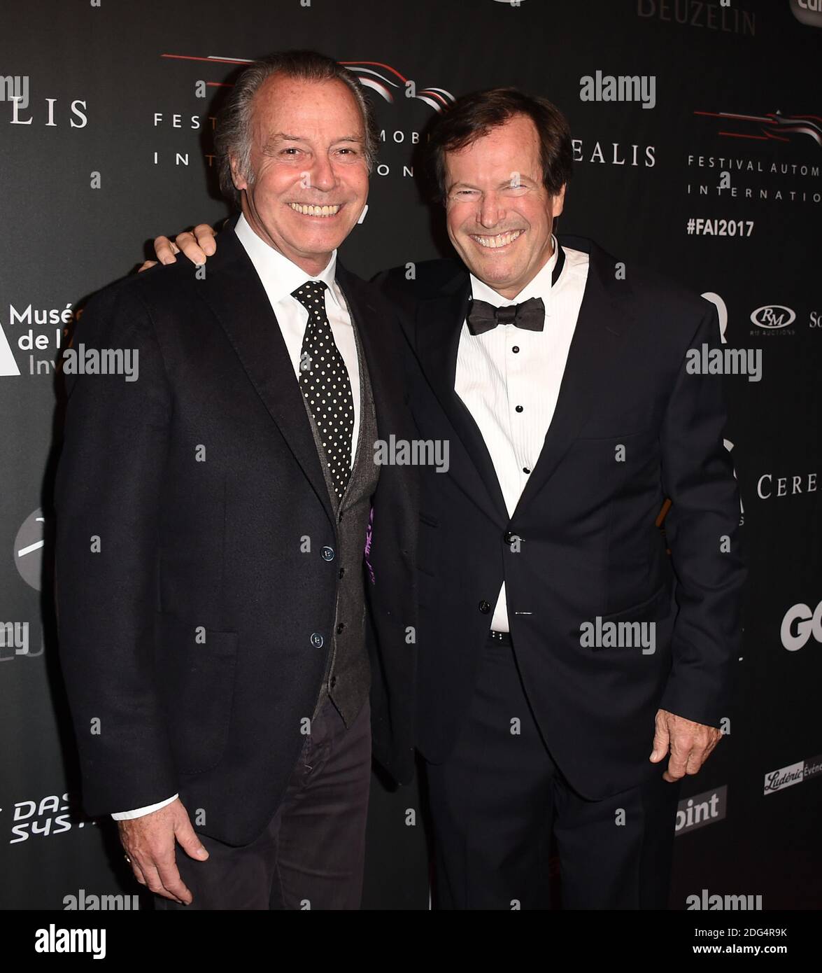 Michel Lebb and Hubert Auriol attending the 32nd International ...