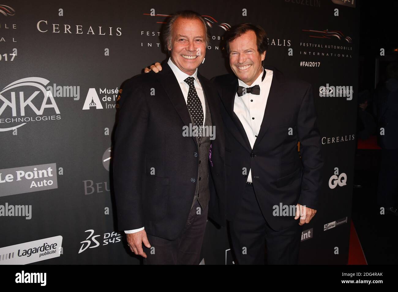Michel Lebb and Hubert Auriol attending the 32nd International ...