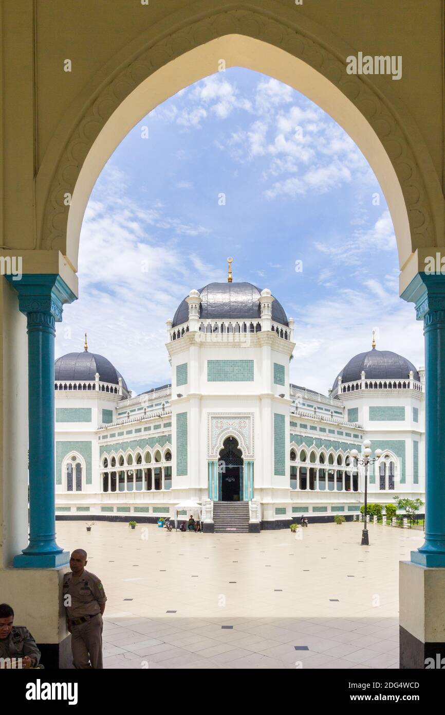 The Grand Mosque of Medan in Sumatra, Indonesia Stock Photo - Alamy