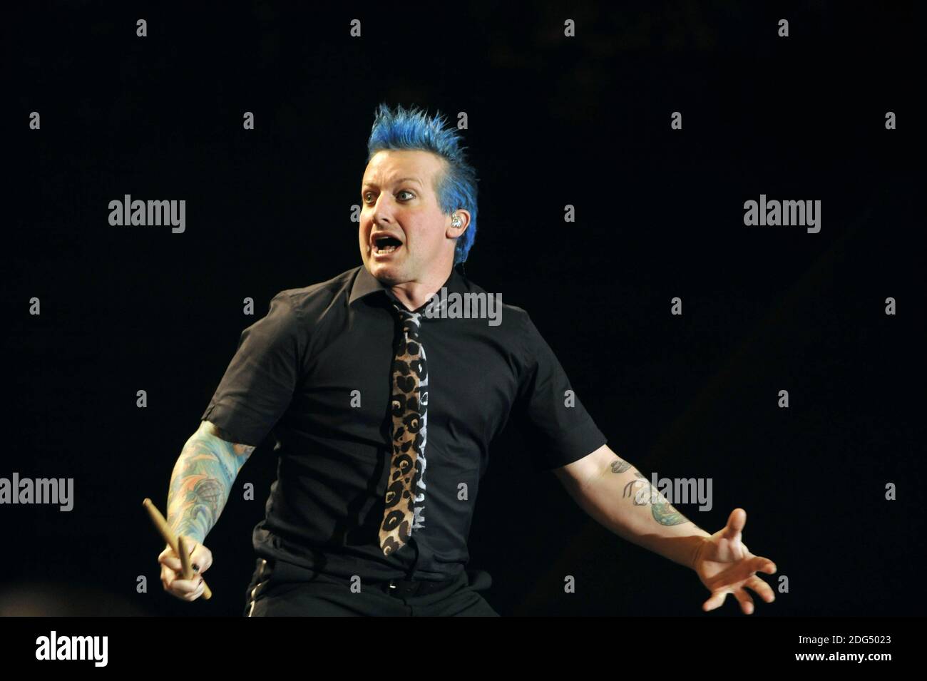 Californian punk rock band Green Day (Tré Cool) at accorhotels Arena in ...