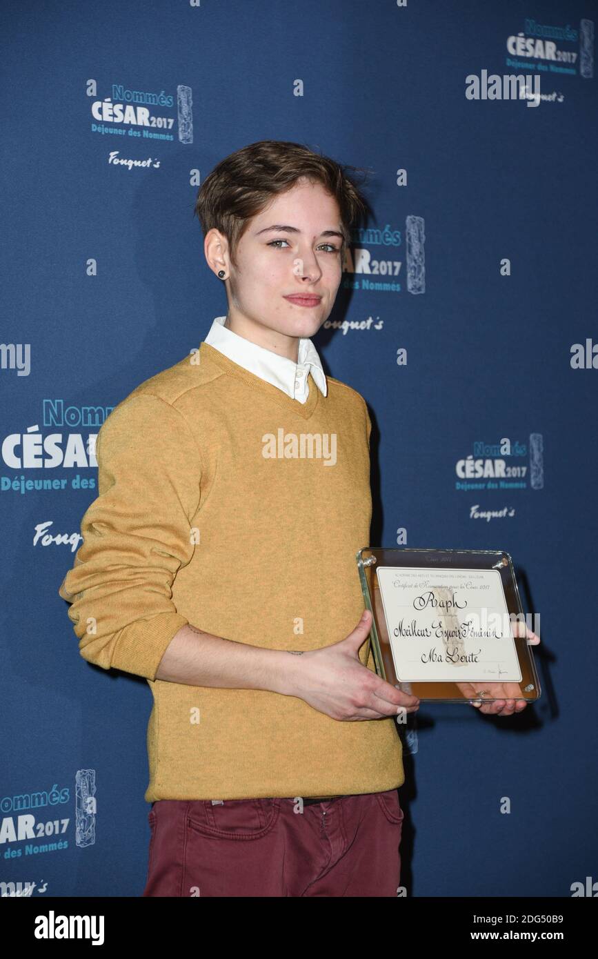 Actress Raph arriving to the Cesar Nominee Luncheon at Le Fouquet's ...