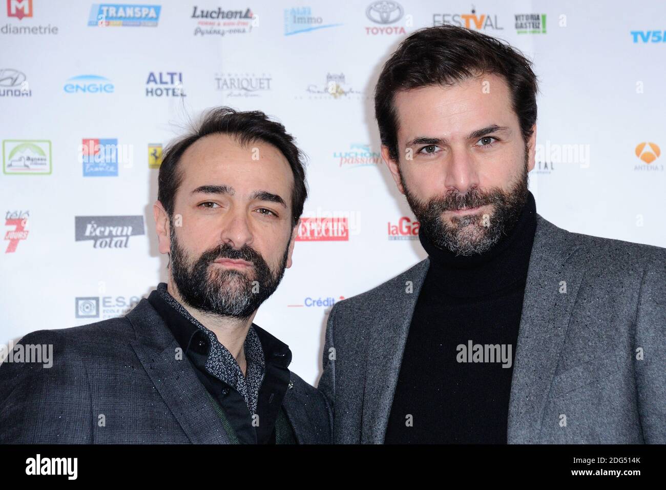 Mikael Fitoussi et Gregory Fitoussi assistent a un photocall lors du ...