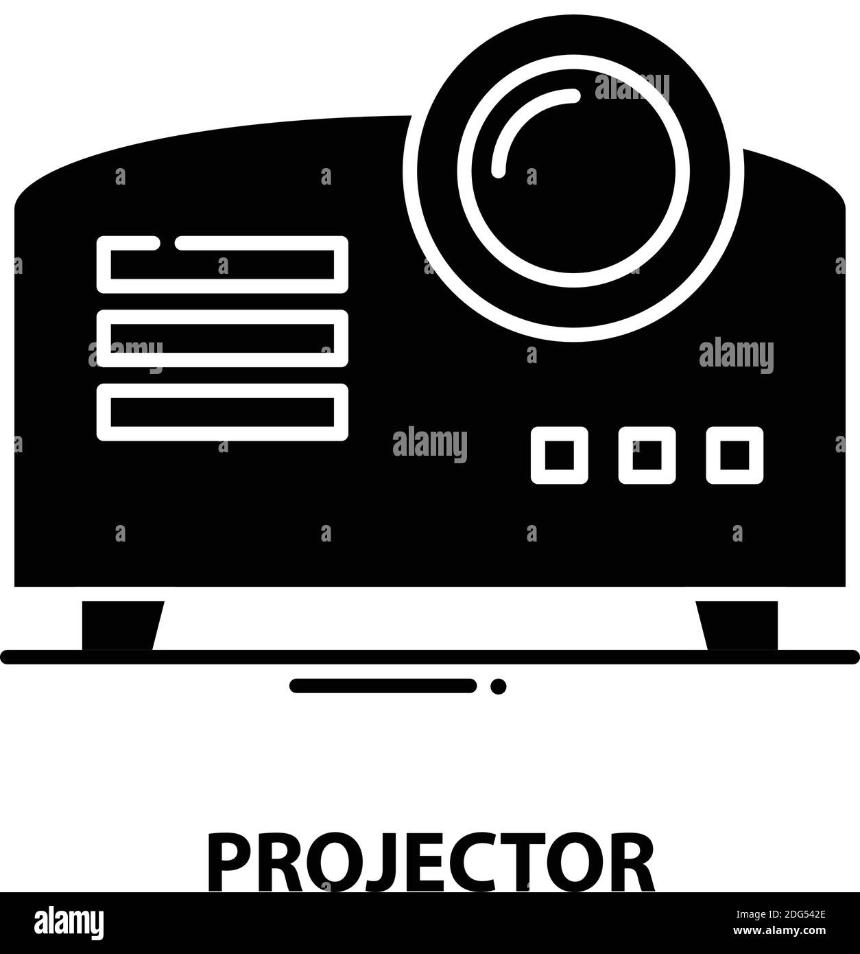 Cinema projector beam screen Stock Vector Images - Alamy