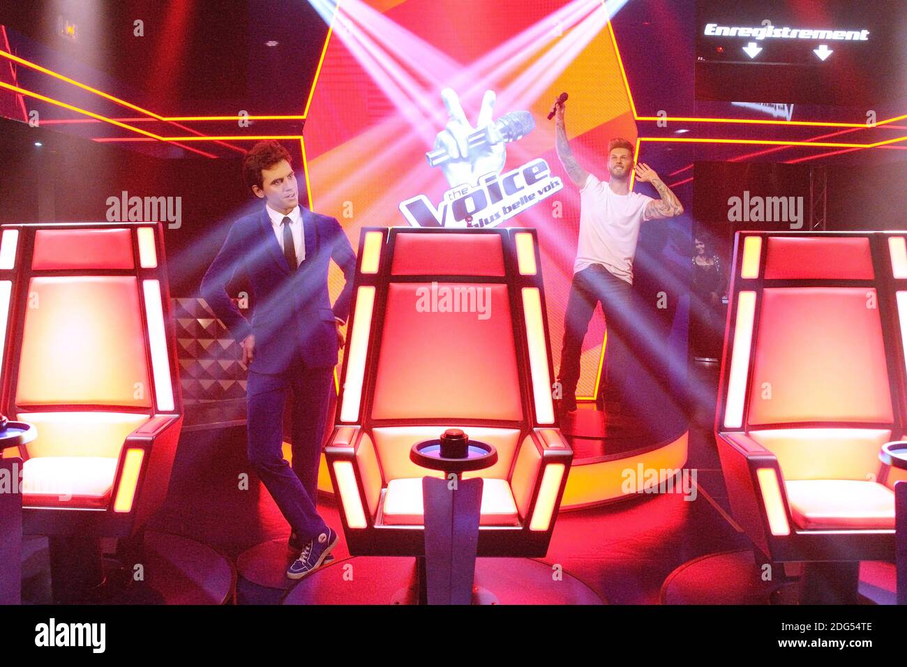 Atmosphere generale lors de l'inauguration du decor de l'emission The ...