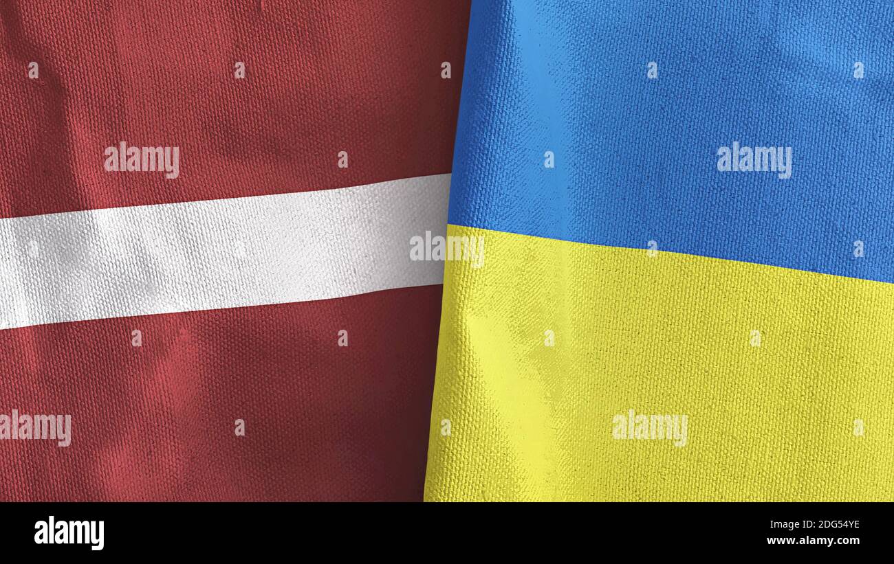 Latvia ukraine two flags hi-res stock photography and images - Alamy