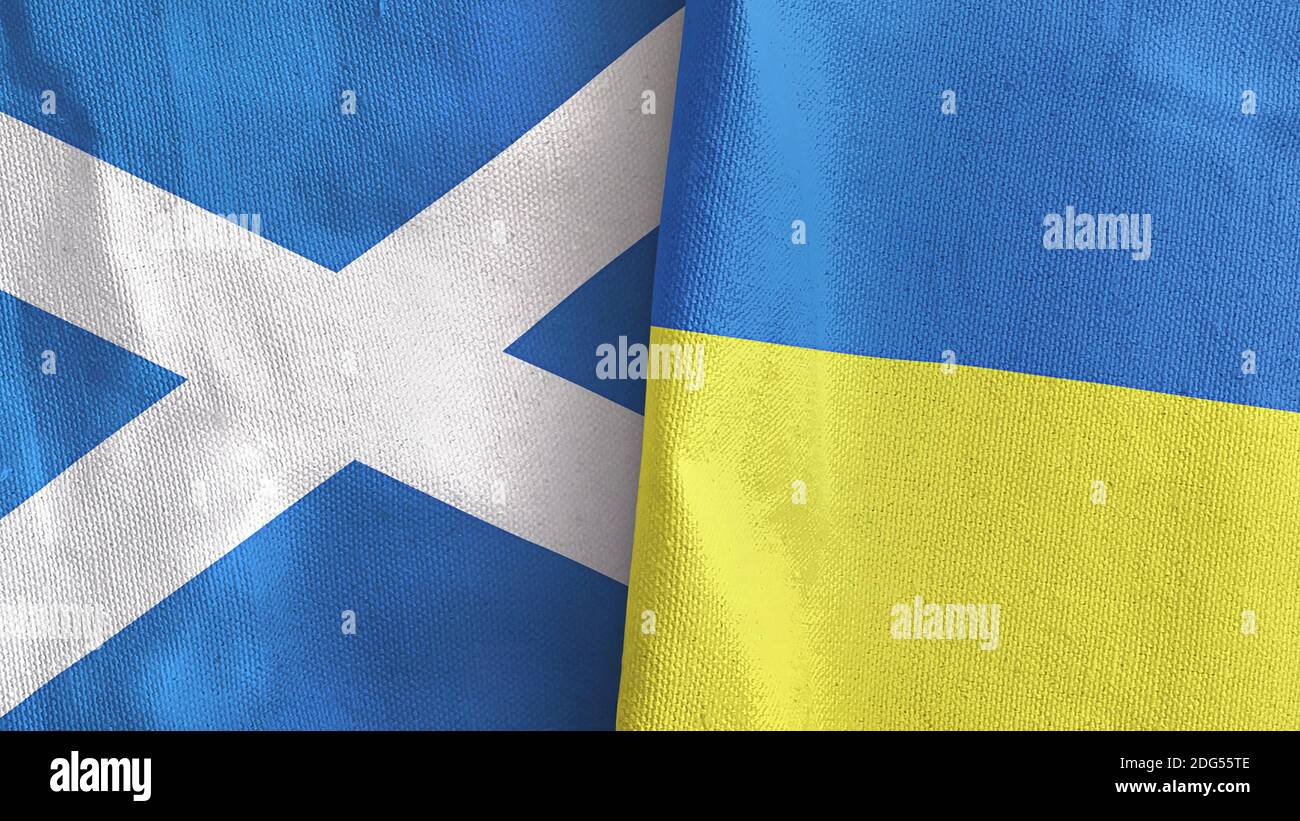 Ukrainian and scottish flag hi-res stock photography and images - Alamy