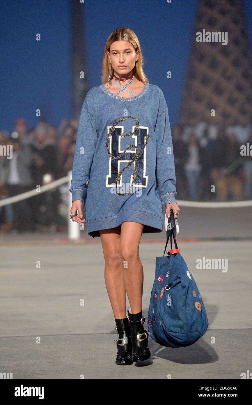 Hailey Baldwin walks the runway at the TommyLand Tommy Hilfiger Spring ...