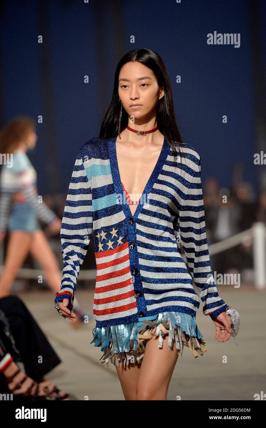 A model walks the runway at the TommyLand Tommy Hilfiger Spring 2017 ...